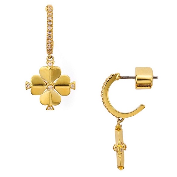 kate spade | Jewelry | Kate Spade Legacy Logo Spade Huggies Hoop ...